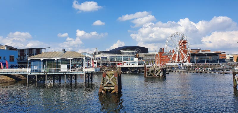 Cardiff Bay editorial stock image. Image of cardiff - 169585359