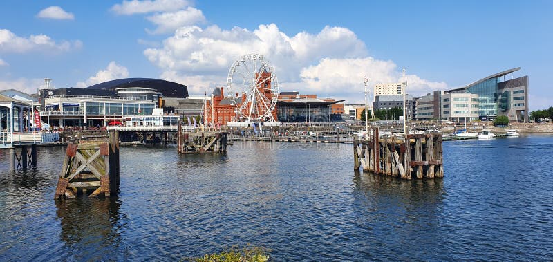 Cardiff Bay editorial photo. Image of water, cardiff - 169585456