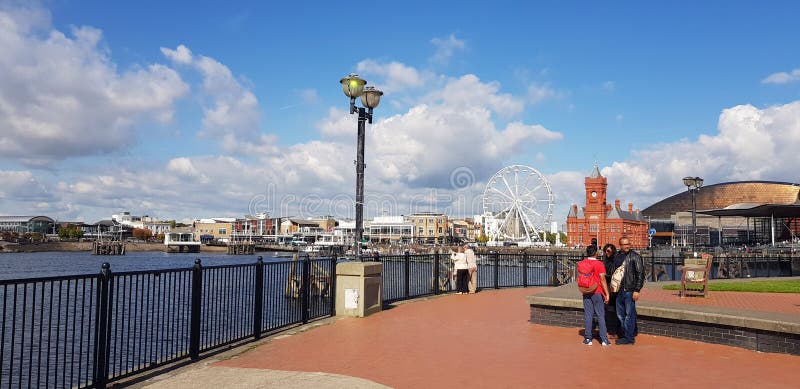 Cardiff Bay editorial image. Image of summer, cardiff - 169585470