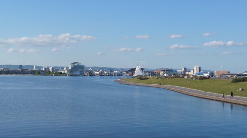Cardiff Bay stock image. Image of cardiff, water, summer - 169585515