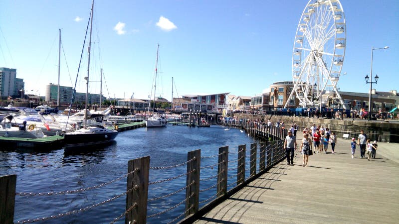 Cardiff Bay editorial stock image. Image of cardiff - 169585444