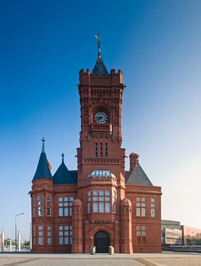Cardiff Bay Landmark; Pierhead Building Stock Photo - Image of ...