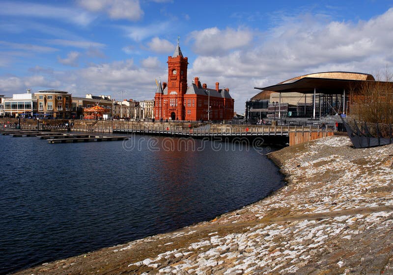 Cardiff Bay in Wales stock photo. Image of building, national - 27855238