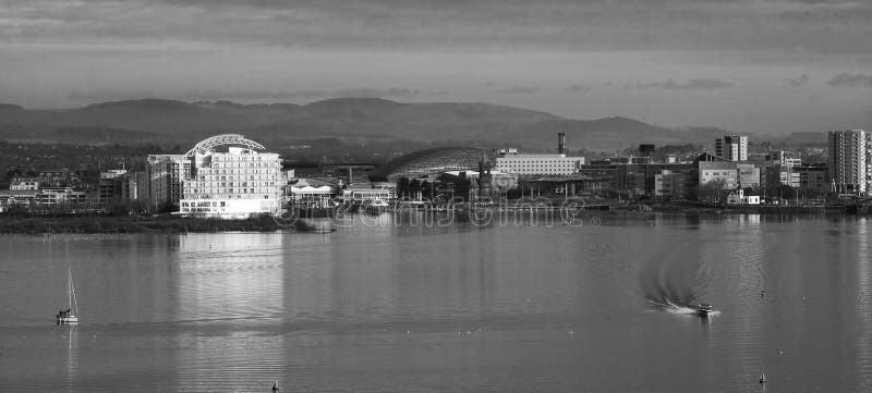 Cardiff Bay stock photo. Image of water, britain, senedd - 165738572