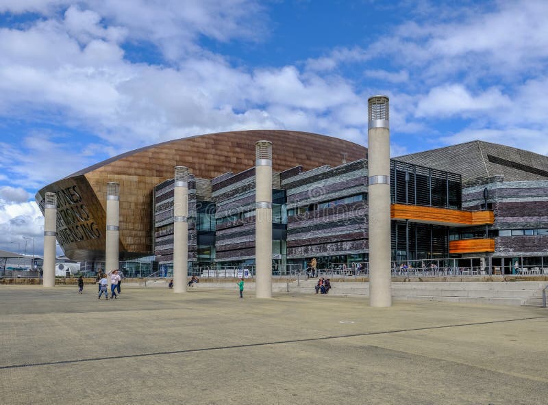 Cardiff Bay, Wales - May 20, 2017: Millennium Centre for Arts Editorial ...