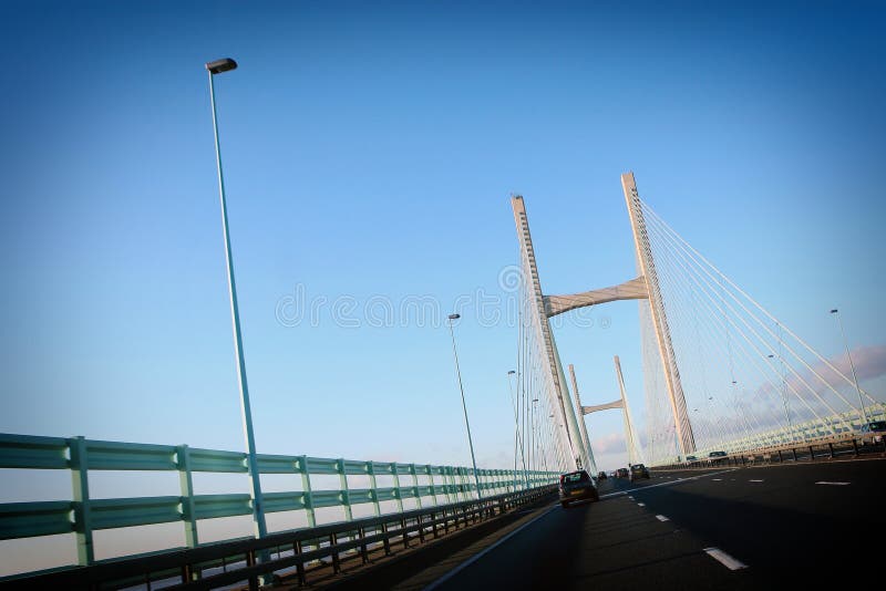 Cardiff bridge stock photo. Image of highest, road, wales - 16444858