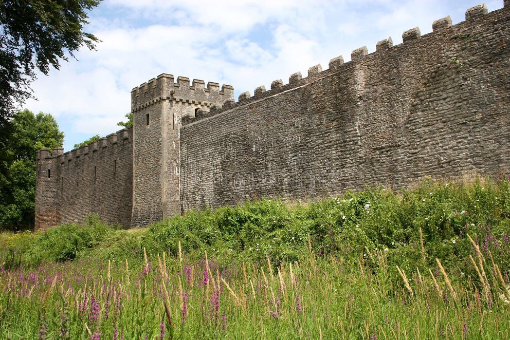 Cardiff castle stock photo. Image of safety, walls, moat - 11085682