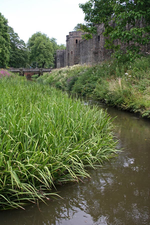 Cardiff castle stock image. Image of wales, tower, moat - 11506133