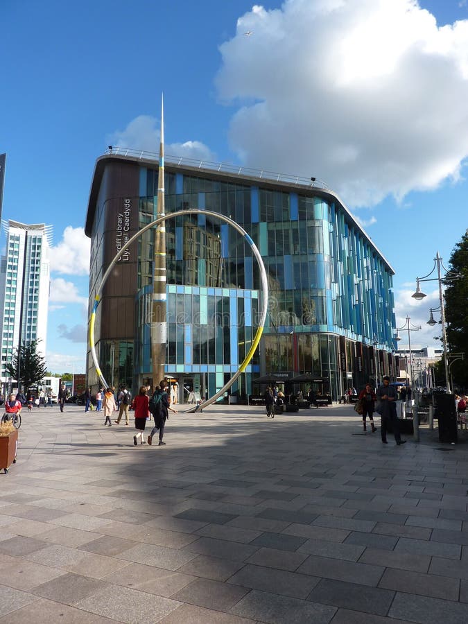 Cardiff city center editorial photo. Image of center - 72397261