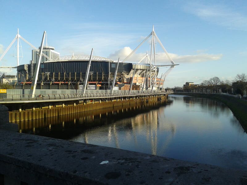 Cardiff Millennium Stadium editorial stock photo. Image of venue - 42865423