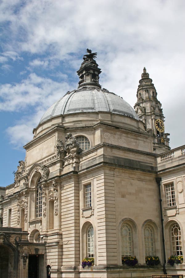 Cardiff-Rathaus stockfoto. Bild von gebäude, cardiff - 10432286