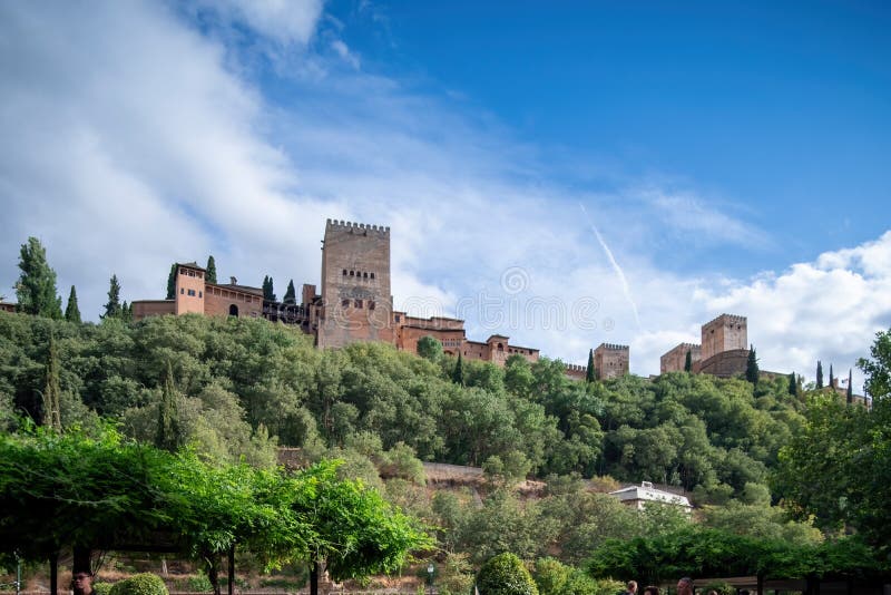 The Cardiff S Castle and, on the Background Stock Image - Image of ...