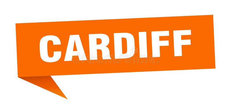 Cardiff Sticker. Cardiff Signpost Pointer Sign Stock Vector ...