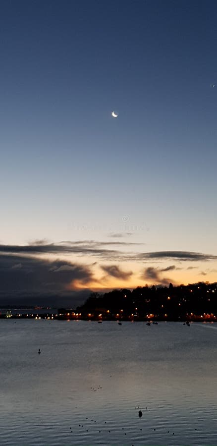Cardiff at sunset stock image. Image of sunrise, wales - 107466223