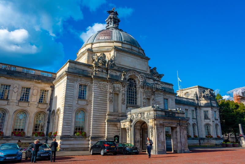 Cardiff, Wales, September 16, 2022: View of Cardiff City Hall in ...