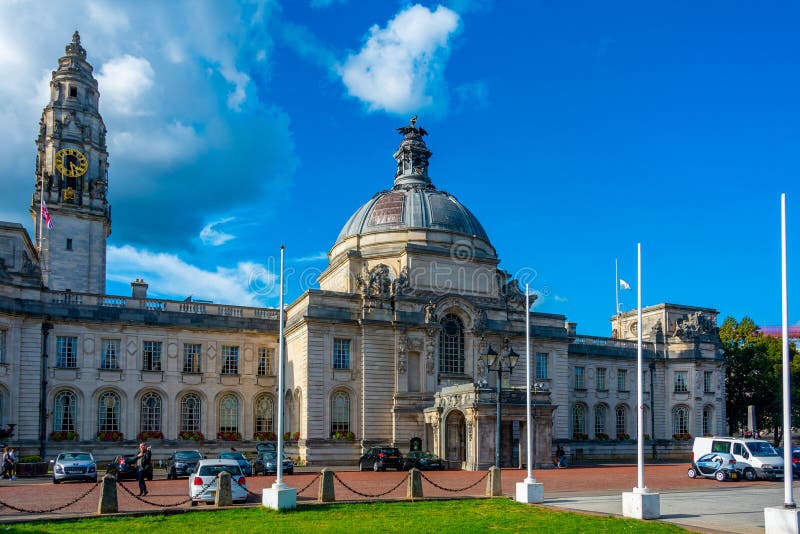 Cardiff, Wales, September 16, 2022: View of Cardiff City Hall in ...