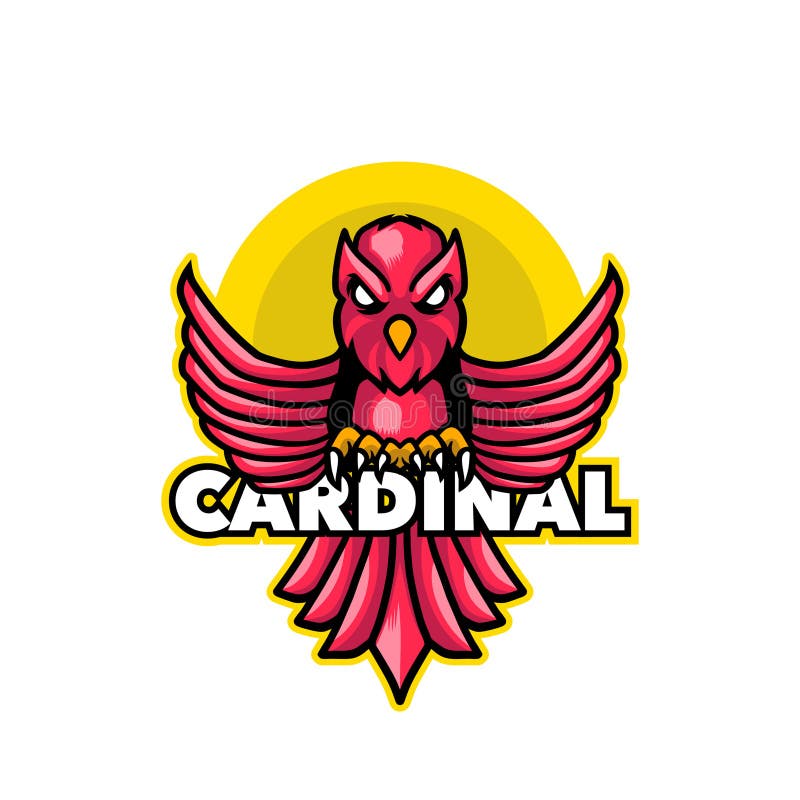 Cardinal Angry Mascot Logo Design Stock Vector - Illustration of bird ...