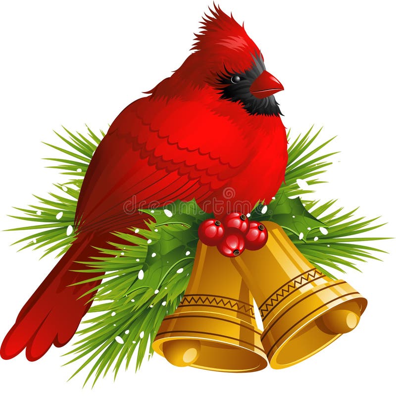 Winter Cardinal Clip Art