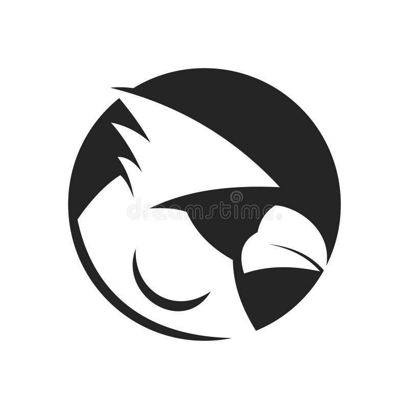 Cardinal Bird Logo Template Isolated. Brand Identity. Icon Abstract ...