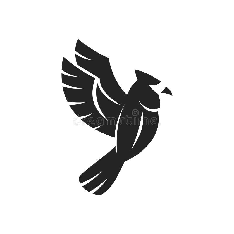 Cardinal Bird Logo Template Isolated. Brand Identity. Icon Abstract ...