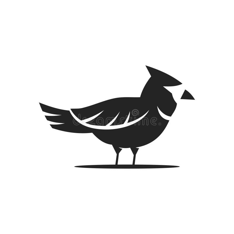 Cardinal Bird Logo Template Isolated. Brand Identity. Icon Abstract ...
