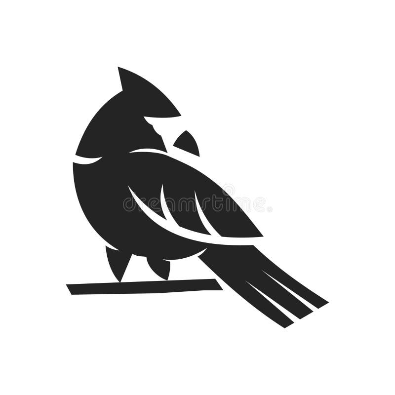 Cardinal Bird Logo Template Isolated. Brand Identity. Icon Abstract ...