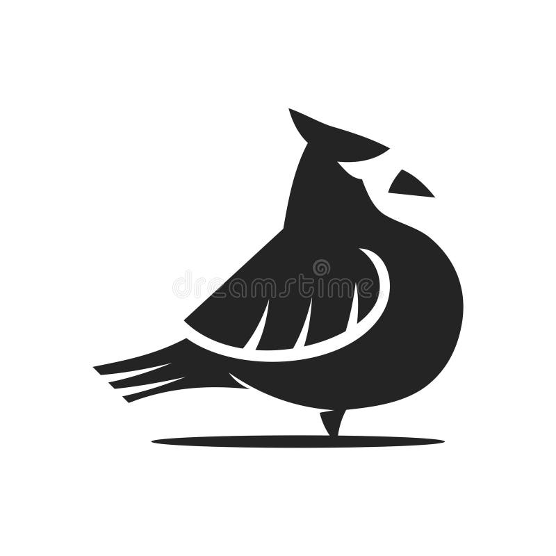 Cardinal Bird Logo Template Isolated. Brand Identity. Icon Abstract ...