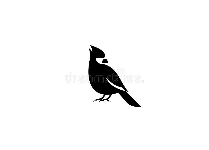 Cardinal Bird Simple Logo Icon Designs Vector Illustration Stock ...
