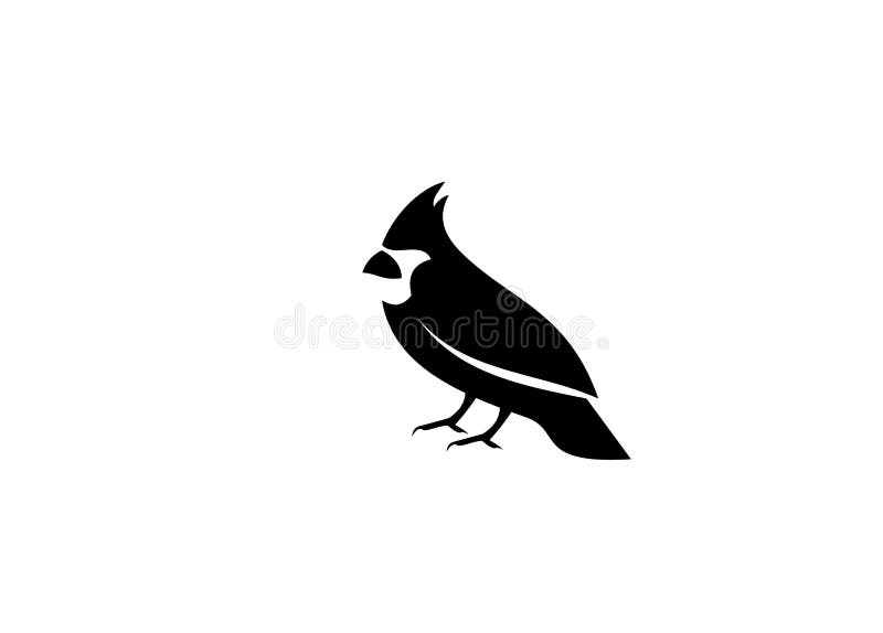 Cardinal Bird Simple Logo Icon Designs Vector Illustration Stock ...