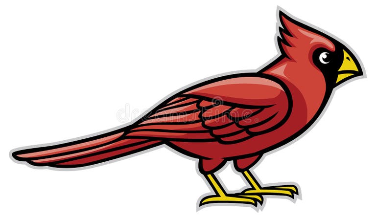 Cardinal Bird Cartoon Character Stock Illustrations – 854 Cardinal Bird ...