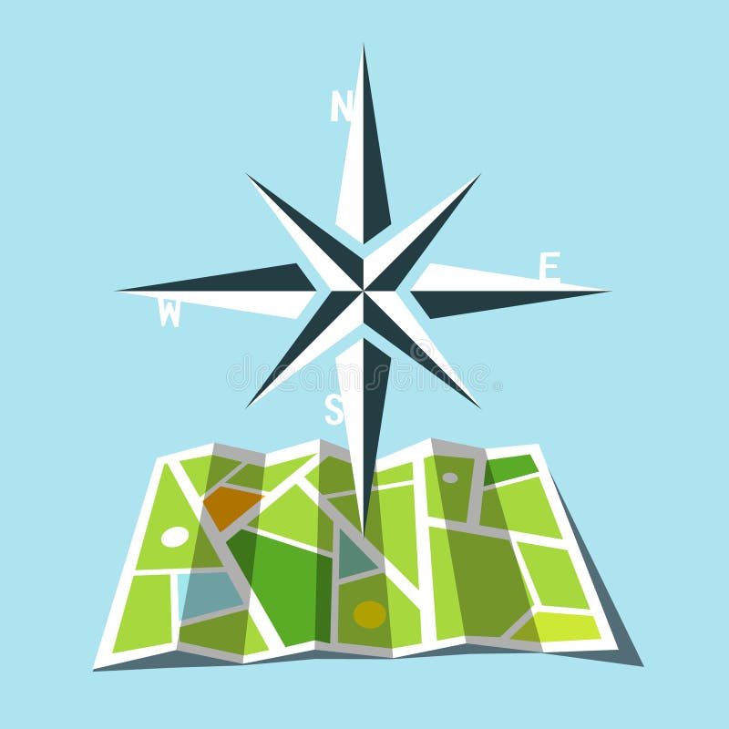 Cardinal Direction Vintage Stamp Stock Vector - Illustration of east ...