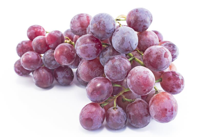 Cardinal Grapes Isolated on White Stock Image - Image of wine, food ...