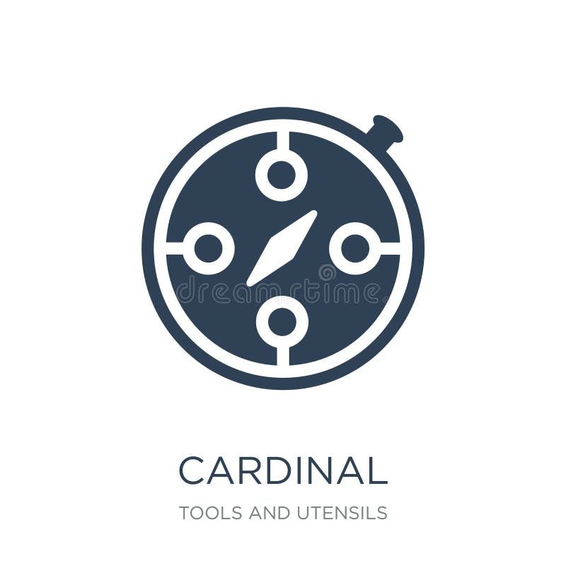 Cardinal Icon in Trendy Design Style. Cardinal Icon Isolated on White ...