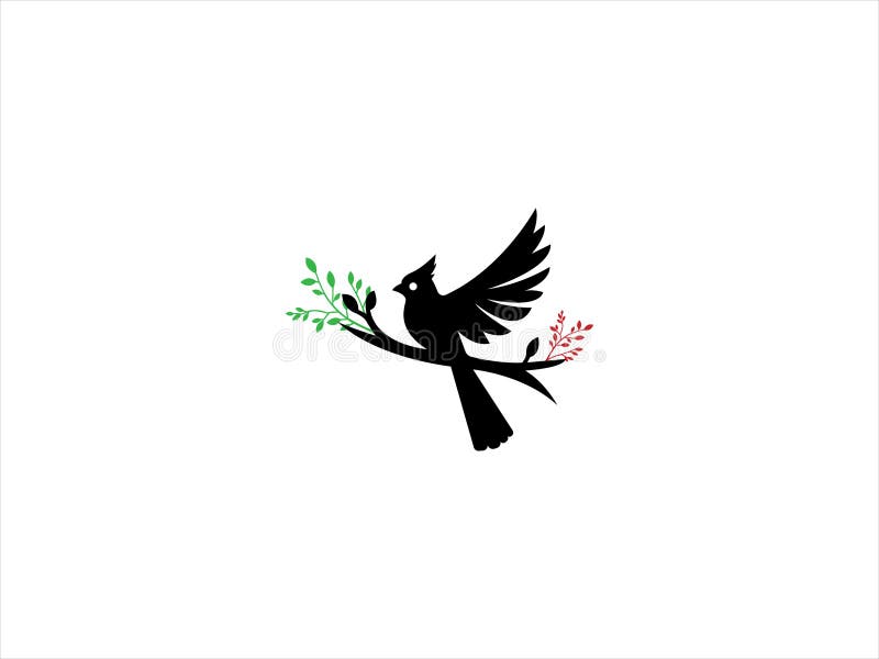 Cardinal logo vector stock vector. Illustration of silhouette - 324861652