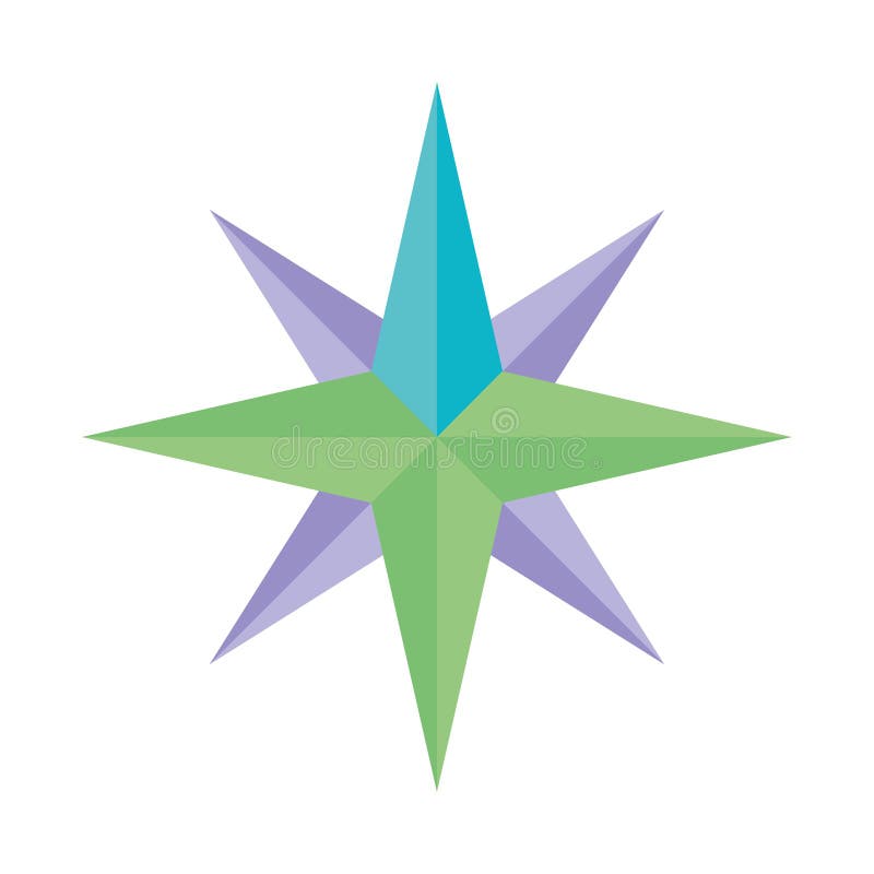 Cardinal points symbol stock illustration. Illustration of cross ...