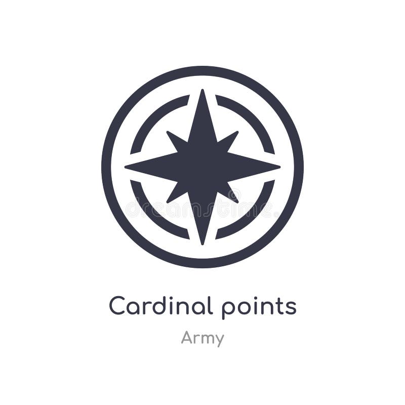 Cardinal Points on Winds Star Icon. Isolated Cardinal Points on Winds ...