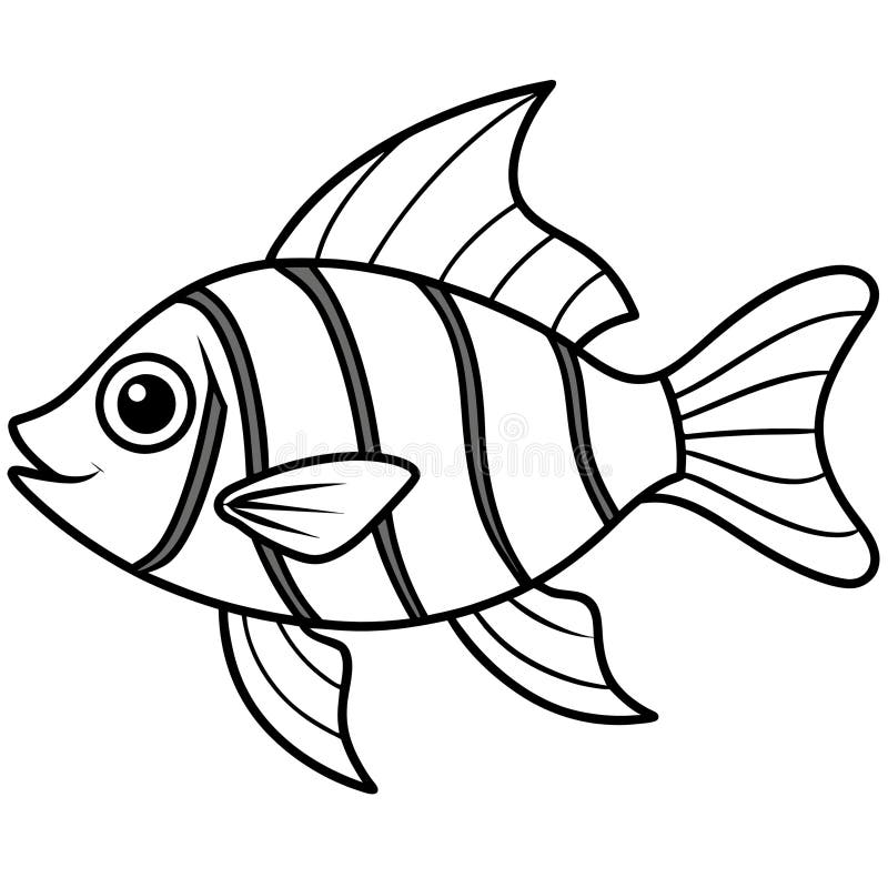 Cardinalfish Fish Stands Icon Vector Stock Vector - Illustration of ...