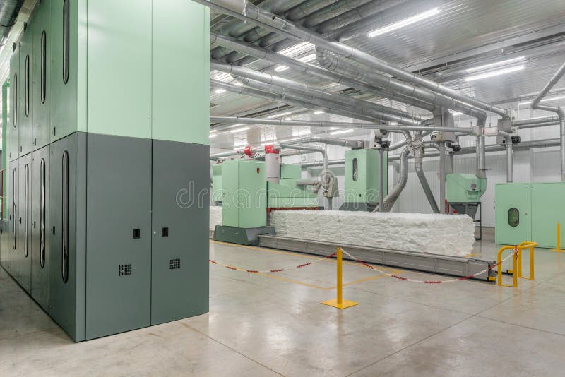 Carding Machine in Textile Factory Stock Image - Image of preparation ...