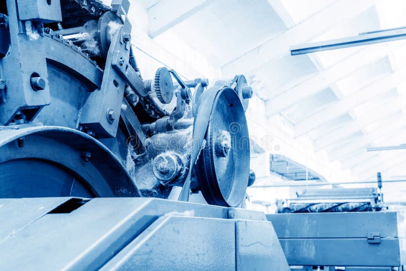 Carding Machine for Textile Mill Stock Photo - Image of textile, cloth ...