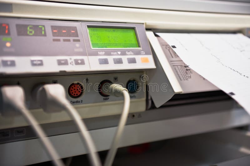 Modern EKG Machine stock image. Image of machine, heath - 669739