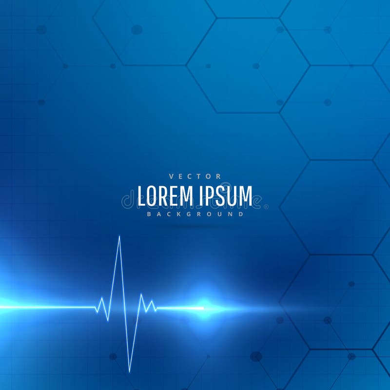 Cardio Heartbeat Medical Background Design Stock Vector - Illustration ...