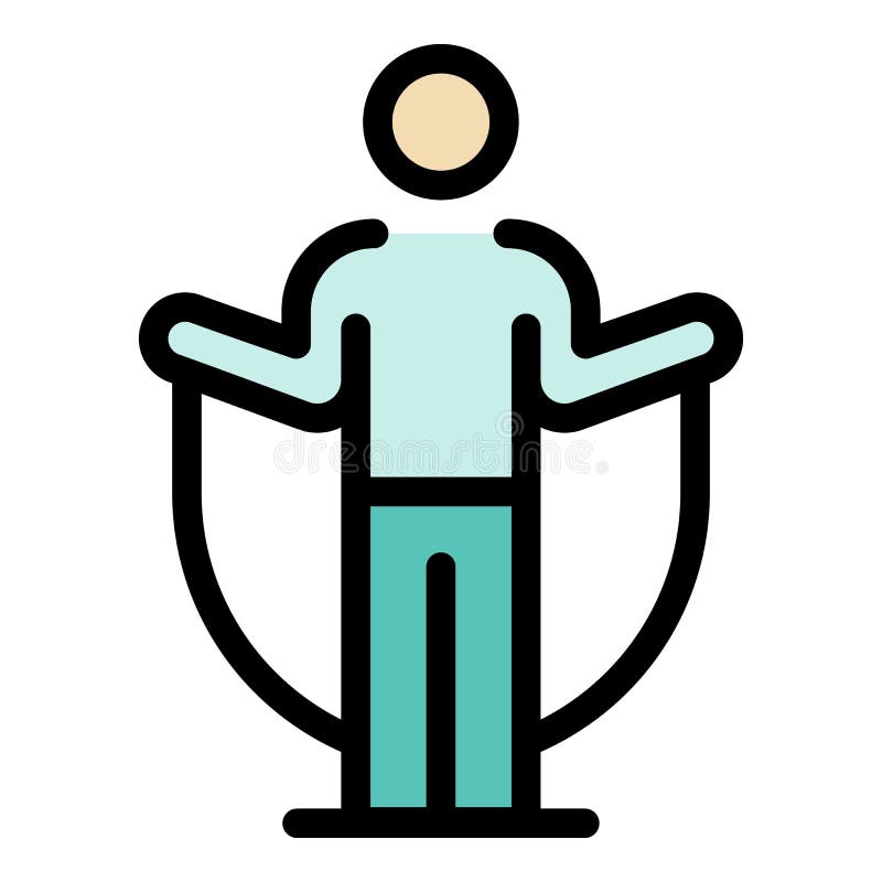 Cardio Training Icon Color Outline Vector Stock Vector - Illustration ...