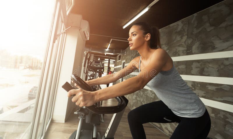 Cardio workout in gym stock photo. Image of people, active - 78970622
