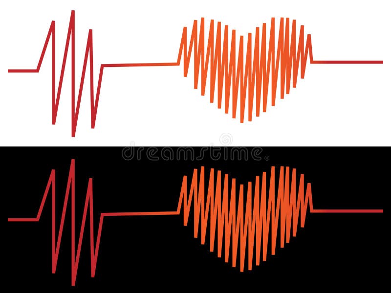 Cardiogram Lines Set Stock Vector Illustration Of Line 55096780