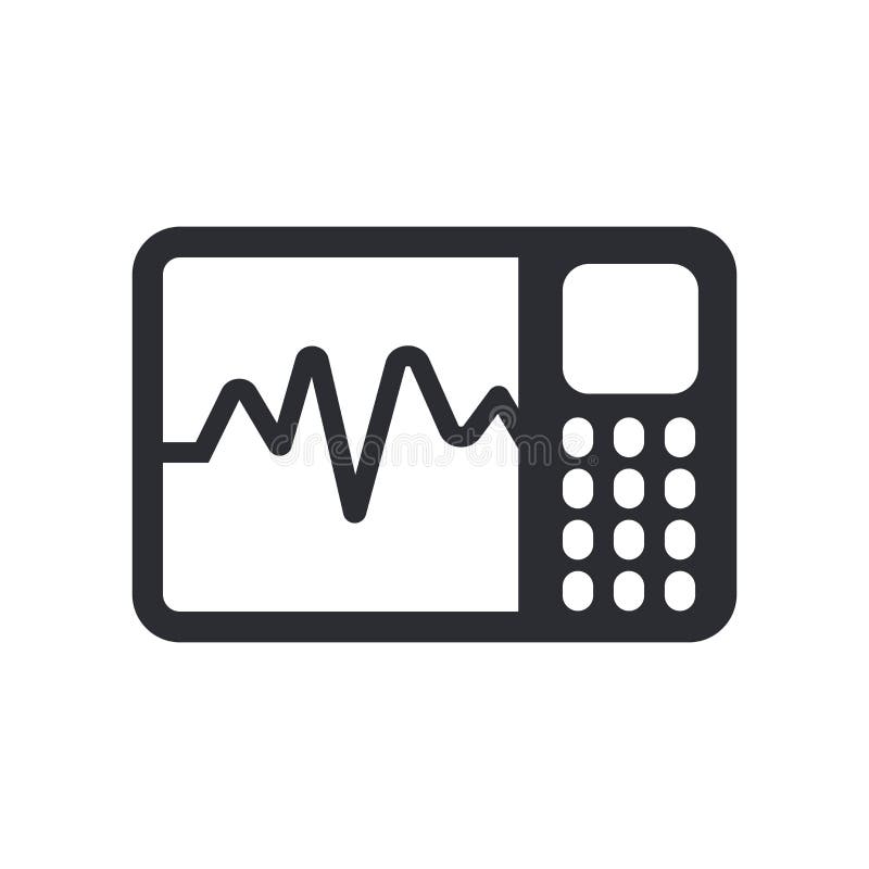 Cardiogram Icon Vector Sign and Symbol Isolated on White Background ...