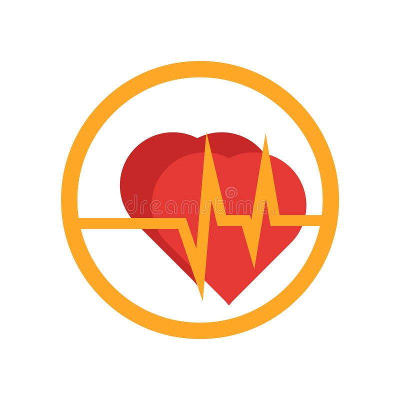 Heart Rate Icon Vector Isolated on White Background, Heart Rate Stock ...