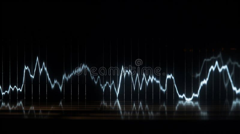 Cardiogram on a Monitor Screen with Glare. AI Generated Stock Photo ...