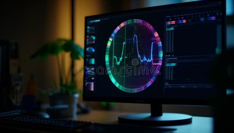 The Cardiologist Analyzed the Pulse Trace on the Glowing Monitor ...