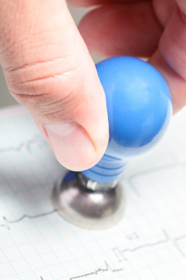 Cardiologist with ECG. stock image. Image of care, cardiograph - 28263087