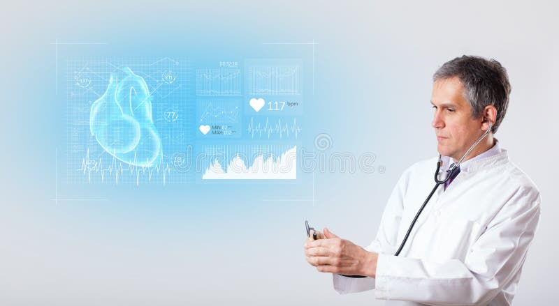Cardiologist Presenting the Research Results Stock Image - Image of ...